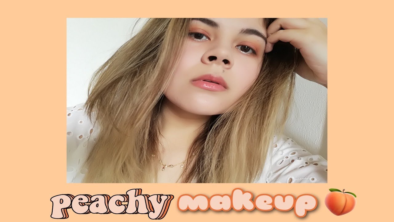 Peachy Makeup Look 🍑 I Full Face Using Korean Makeup - YouTube