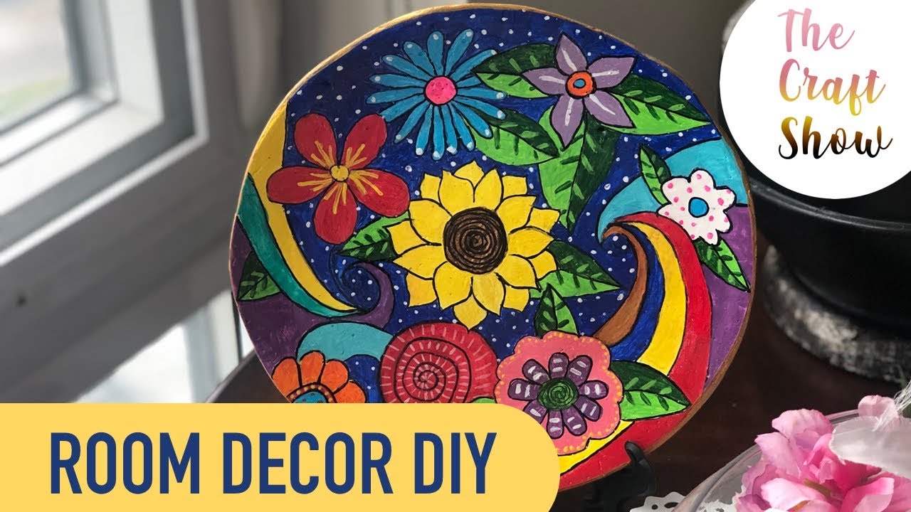 HOW TO DIY PLASTER OF PARIS || DIY PROJECTS || PLATES FOR ROOM DECOR ...