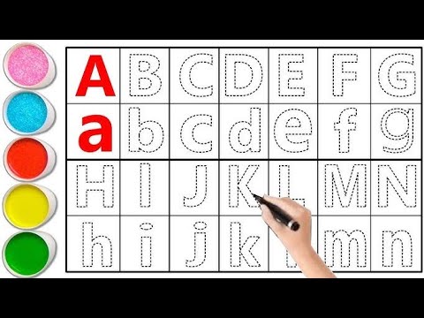 Learn Alphabets A-Z. ABC Capital letters, abc small letters.abcd|1234 ...