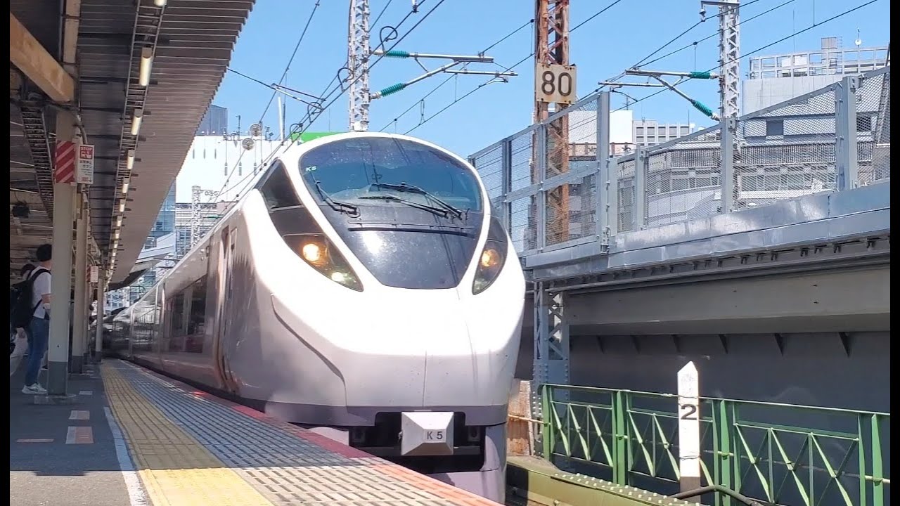 【画面揺れあり】新橋駅12:16通過『常磐線E657系K5編成 特急ときわ64号 品川行き』 - YouTube