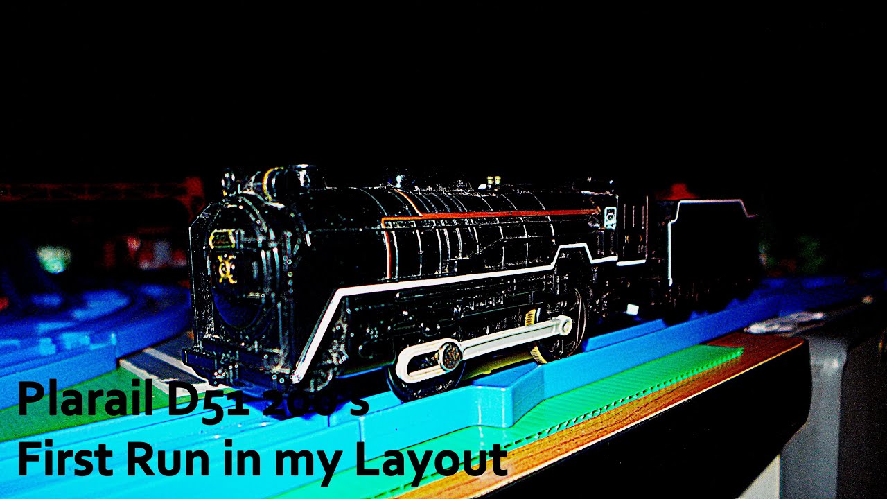 Plarail D51 200's first run in my layout - YouTube