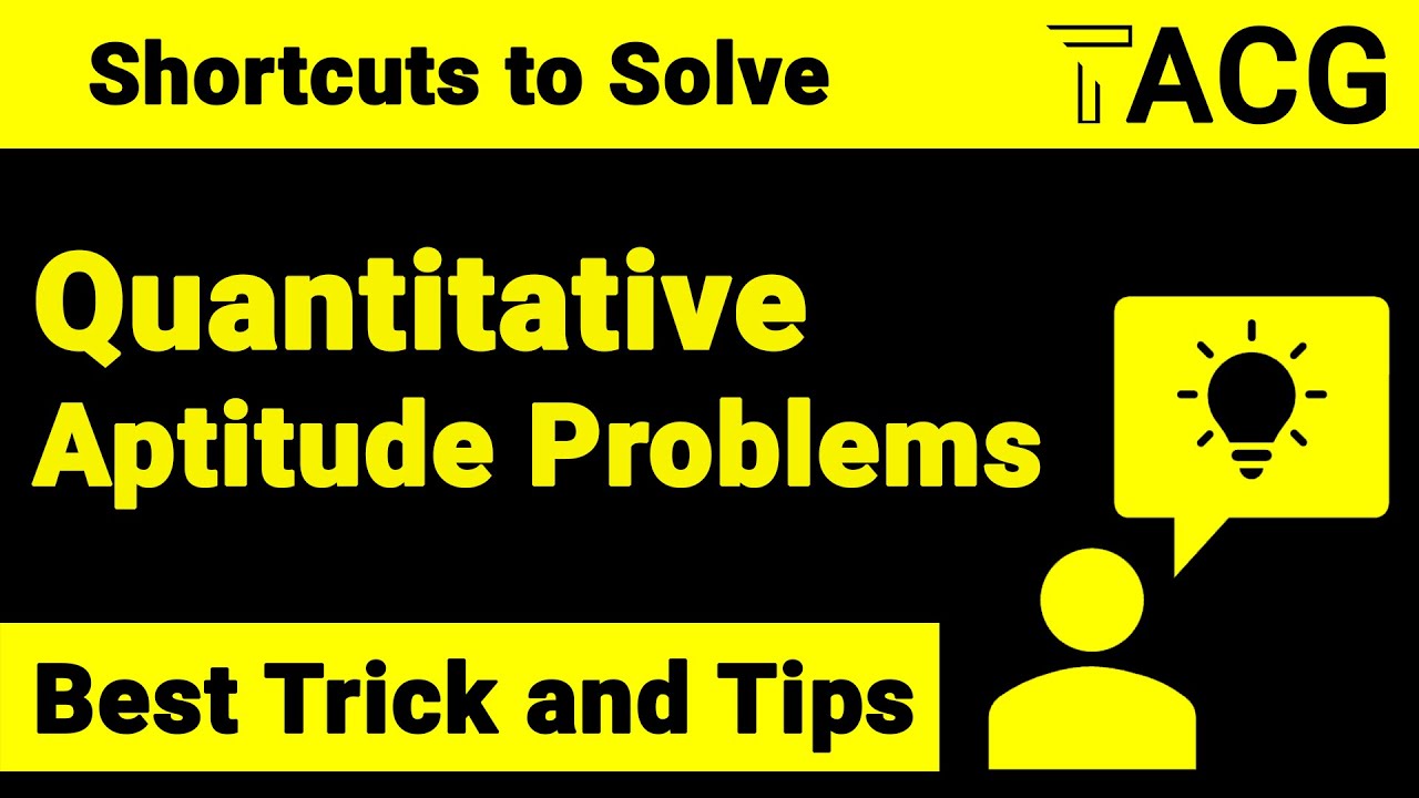 Solve Quantitative Aptitude Problems So Easily | Shortcuts | Tips and ...