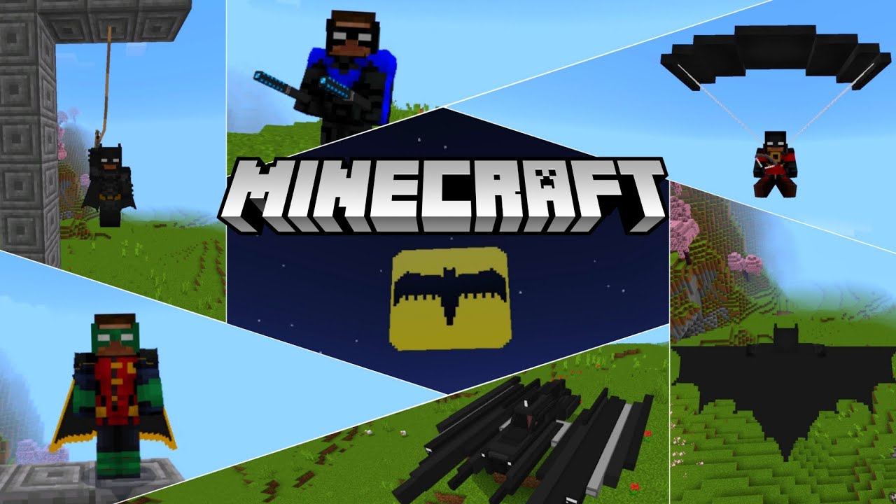 Incrível addon do BATMAN para Minecraft PE 1.19+ | Bedrock Addon - YouTube