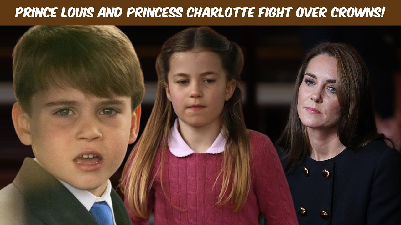 Prince Louis and Princess Charlotte Fight Over Crowns! - YouTube