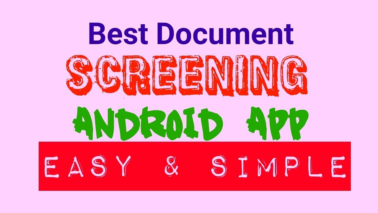 One of the best document screen android apps 2017 - YouTube