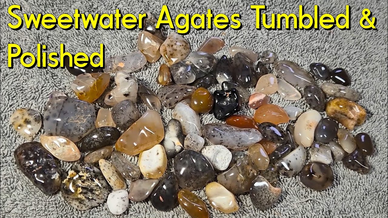Whats Tumbling 32: Sweetwater Agates Tumbled & Polished #agate # ...