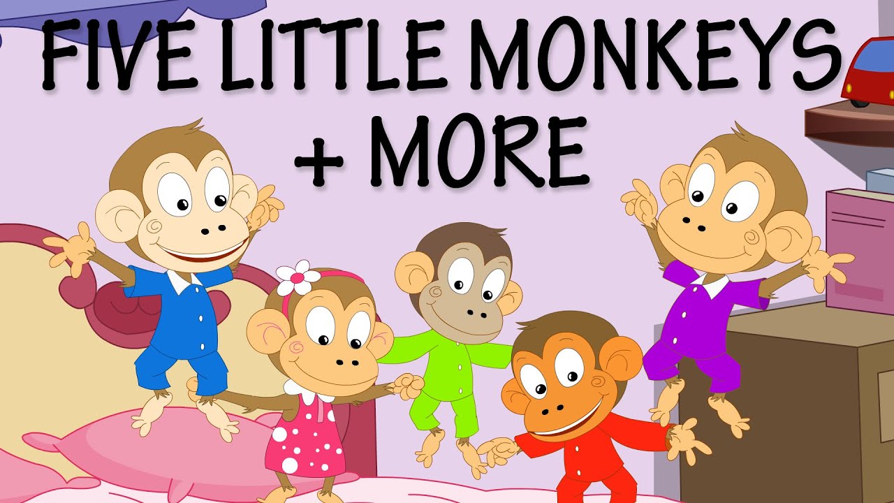 Five little Monkeys | Incy Wincy | Shapes Song | Finger Family | Five ...