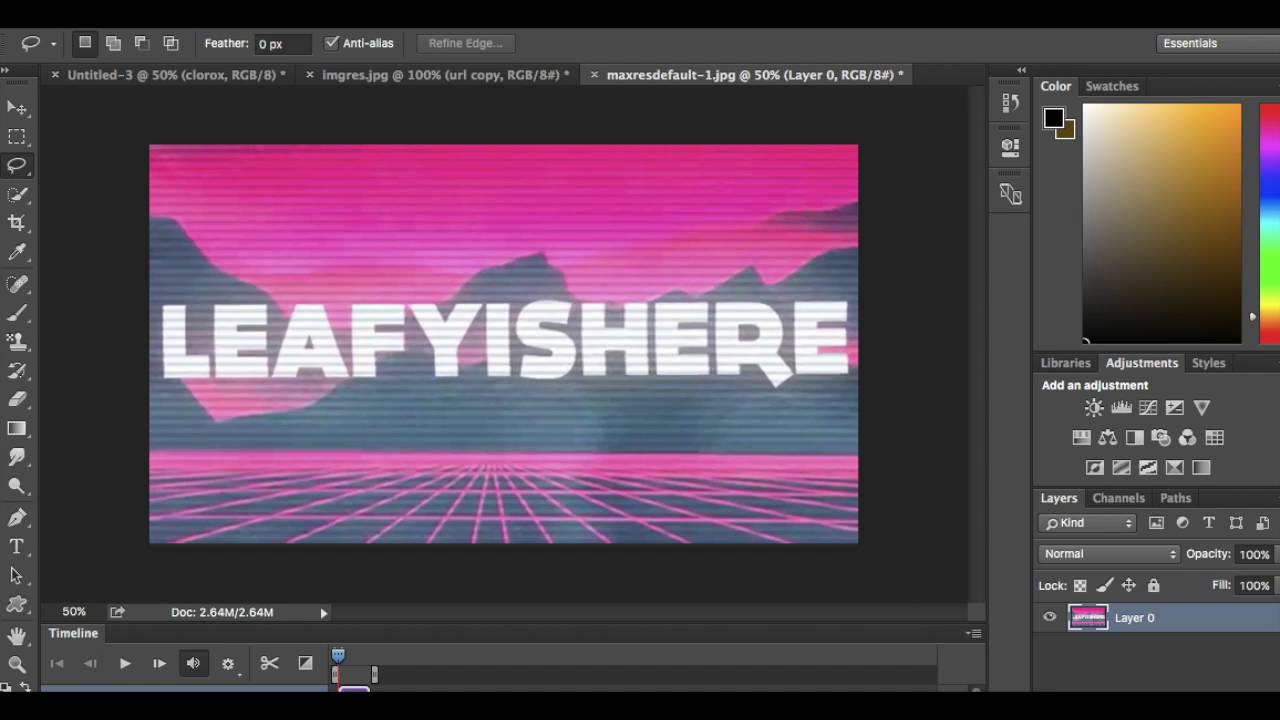 HOW TO MAKE LEAFY'S INTRO ON PHOTOSHOP - YouTube