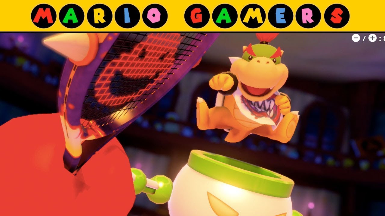 Mario Tennis Aces - Bowser Jr vs Boo (Free Play) | MarioGamers - YouTube