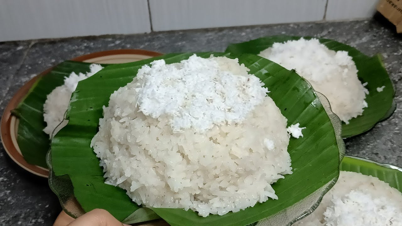 Resep urap ketan || ketan putih tabur kelapa simple olahan ketan jadul ...
