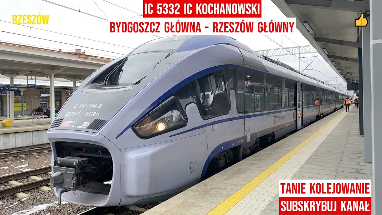 Pociąg Train Zug IC 5332 KOCHANOWSKI Bydgoszcz Główna - Rzeszów Główny ...