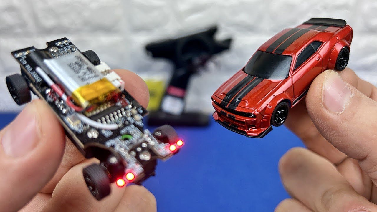 Mini RC Car Micro 1/76 Sports Led Proportional Unboxing - YouTube