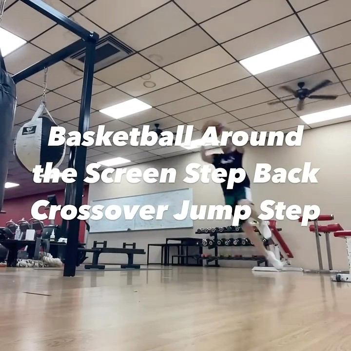 Basketball Around the Screen Step Back Crossover Jump Step # ...