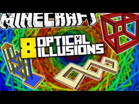 Minecraft optical illusion omg! - YouTube