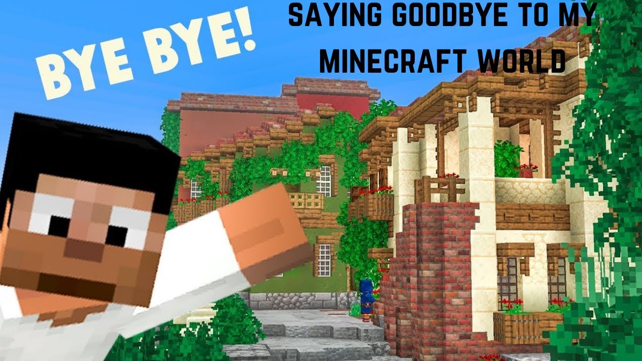 Saying goodbye to my Minecraft world 😥😥😥😥😥 end series - YouTube