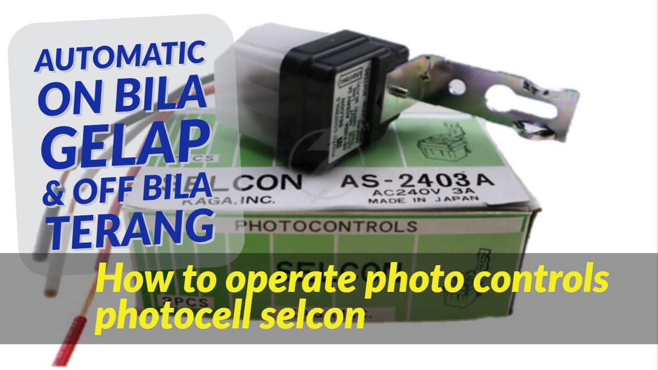 Cara memasang sensor cahaya lampu | How to operate photo controls ...