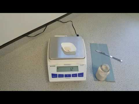 How to use a top pan balance - YouTube