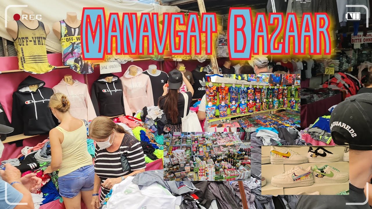 Manavgat Bazaar Market Side Türkei - YouTube