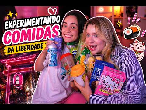 PROVANDO TUDO QUE COMPREI NA LIBERDADE COM A BABI