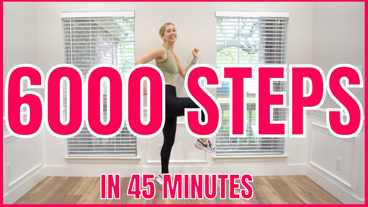 6000 STEPS IN 45 MINUTES | DAY 6 AT HOME STEP CHALLENGE | fitnessa ̈ ...