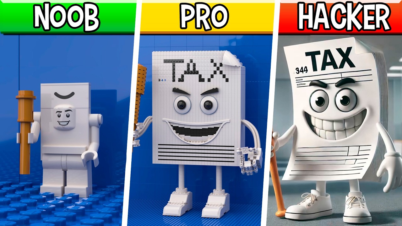LEGO Tax Tax Tax Sahur : Noob, Pro, HACKER! / (Italian Brainrot Animals ...