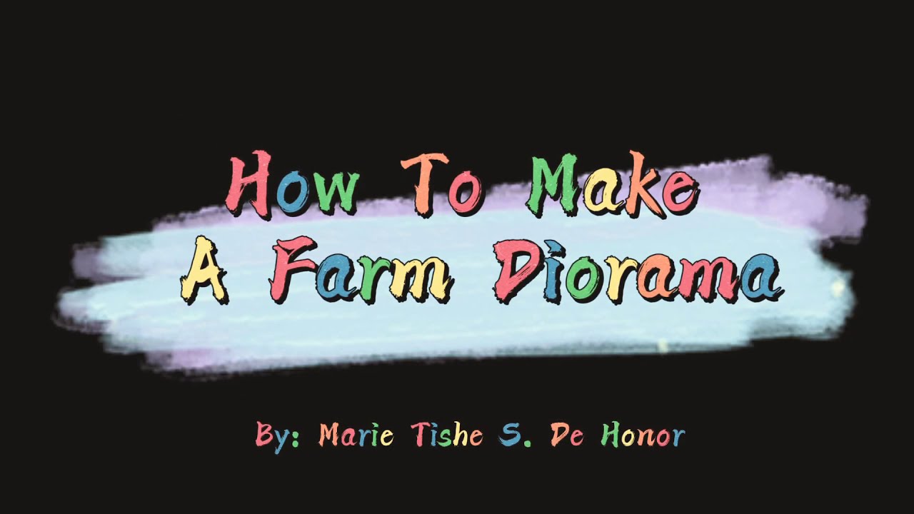How to make a farm diorama using shoebox - YouTube