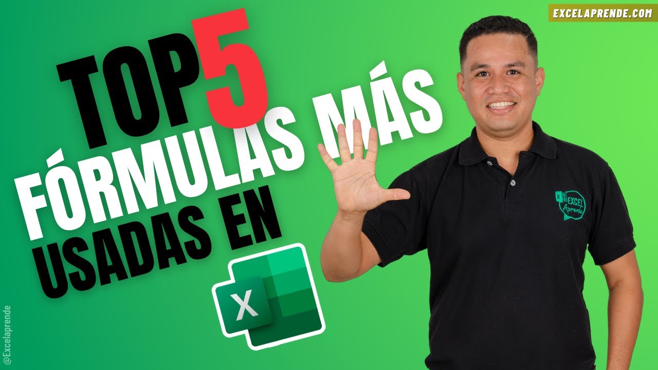 Live #5 TOP 5️⃣ Fórmulas más usadas en Excel 💡 Dominar Excel - YouTube