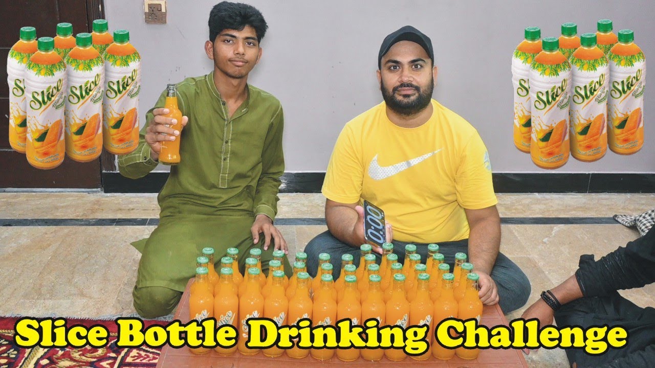 Slice Bottle Drinking Challenge - YouTube