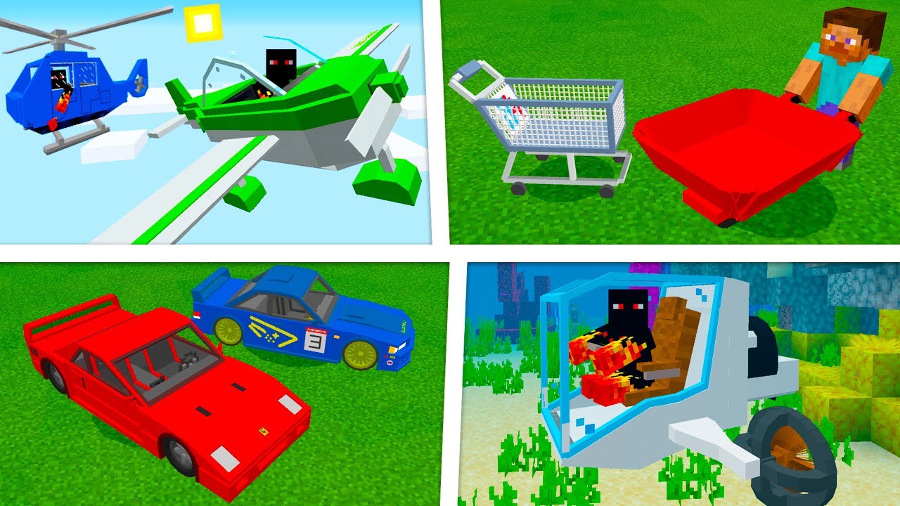 🔥 TOP 7 ADDONS MODS DE CARROS E VEÍCULOS PARA MINECRAFT - YouTube