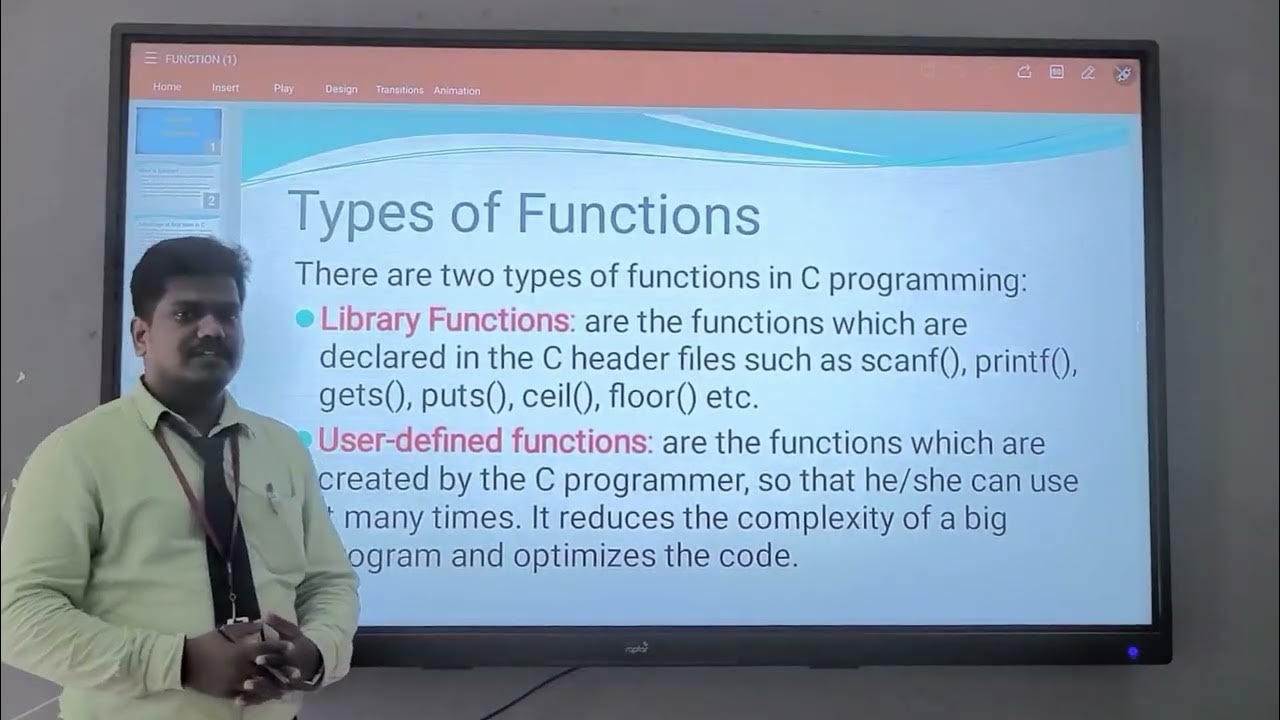 C Programming Functions Tutorial for Beginners || V.S.B. ENGINEERING ...
