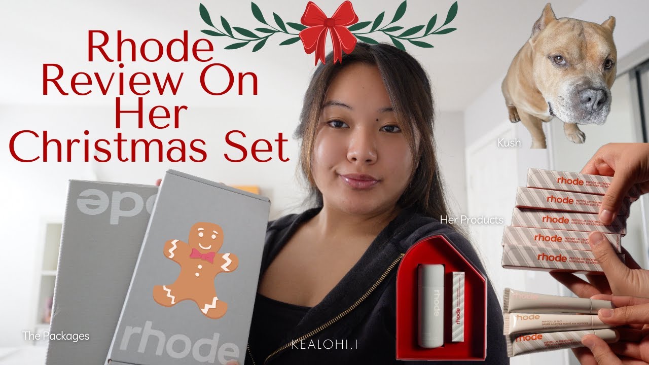 vlogmas day 3: unboxing & reviewing the rhode christmas set.... HUNG ...