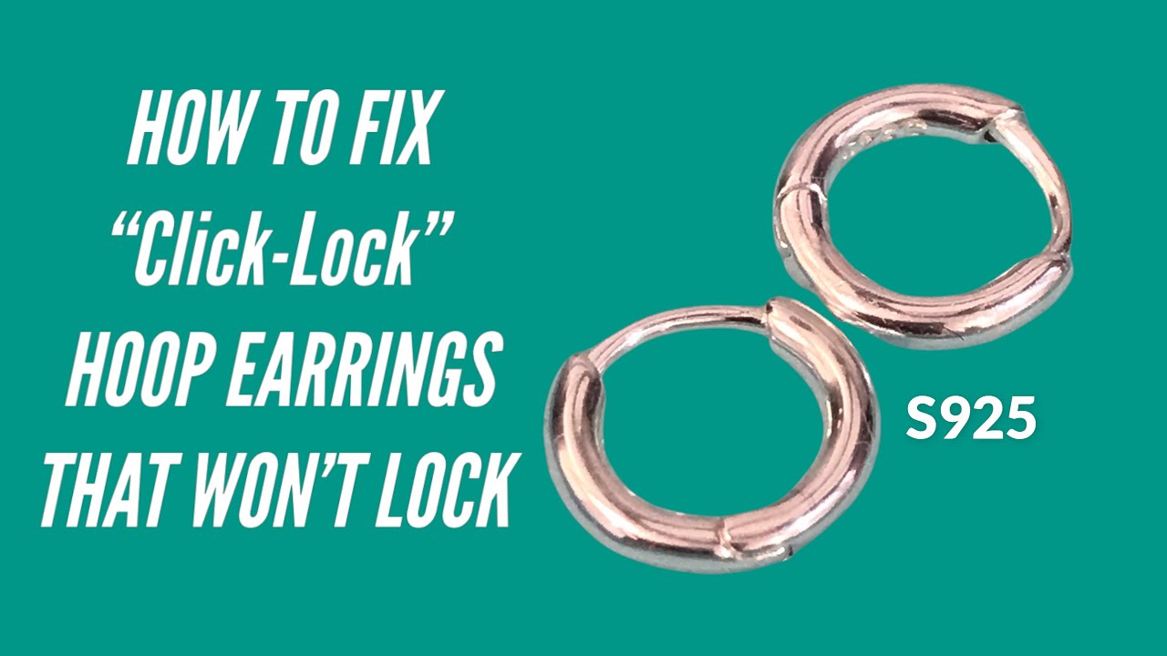 HOW TO FIX HOOP EARRINGS THAT WON’T LOCK - YouTube