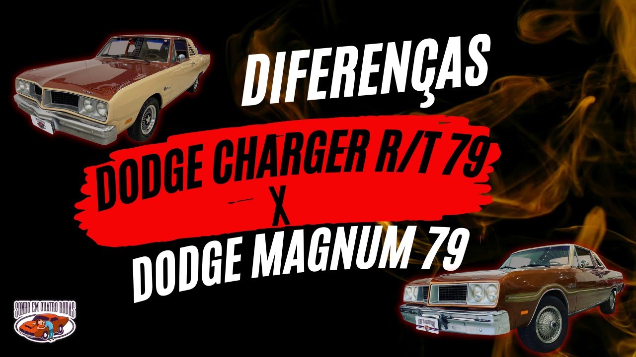 DODGE CHARGER R/T 1979 VS. DODGE MAGNUM 1979: QUAIS SÃO AS DIFERENÇAS ...