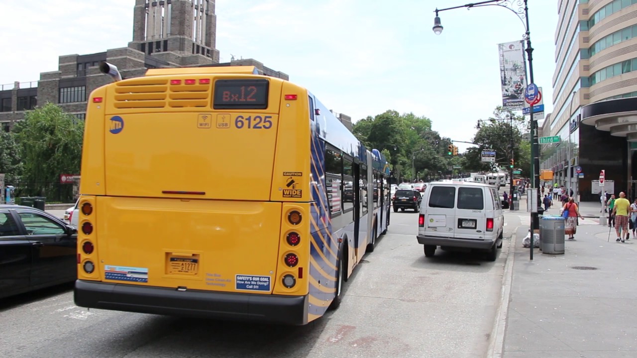2017 New Flyer XD60 #6125 on the Bx12 Select Bus Service at Fordham ...