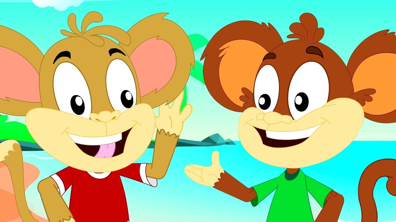 Hello Song | Monkey Rhymes | Song For Babies by Kids Baby Club - YouTube