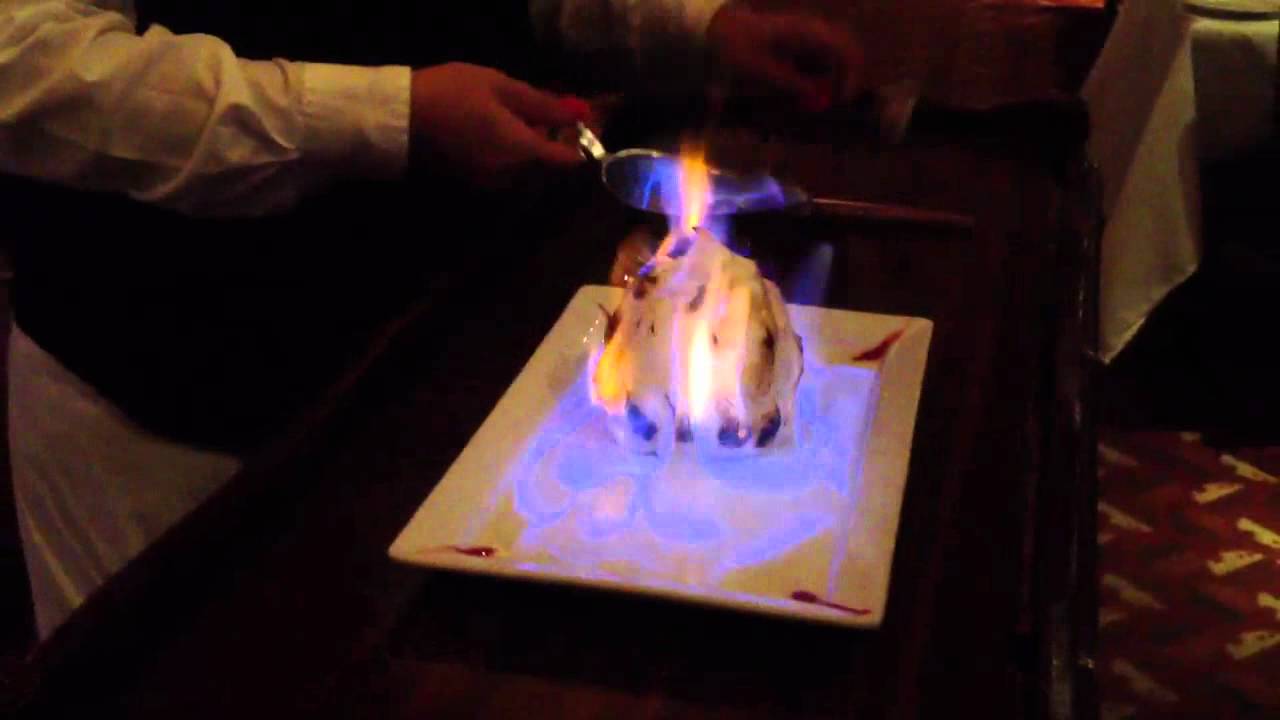 Flaming Cake - YouTube