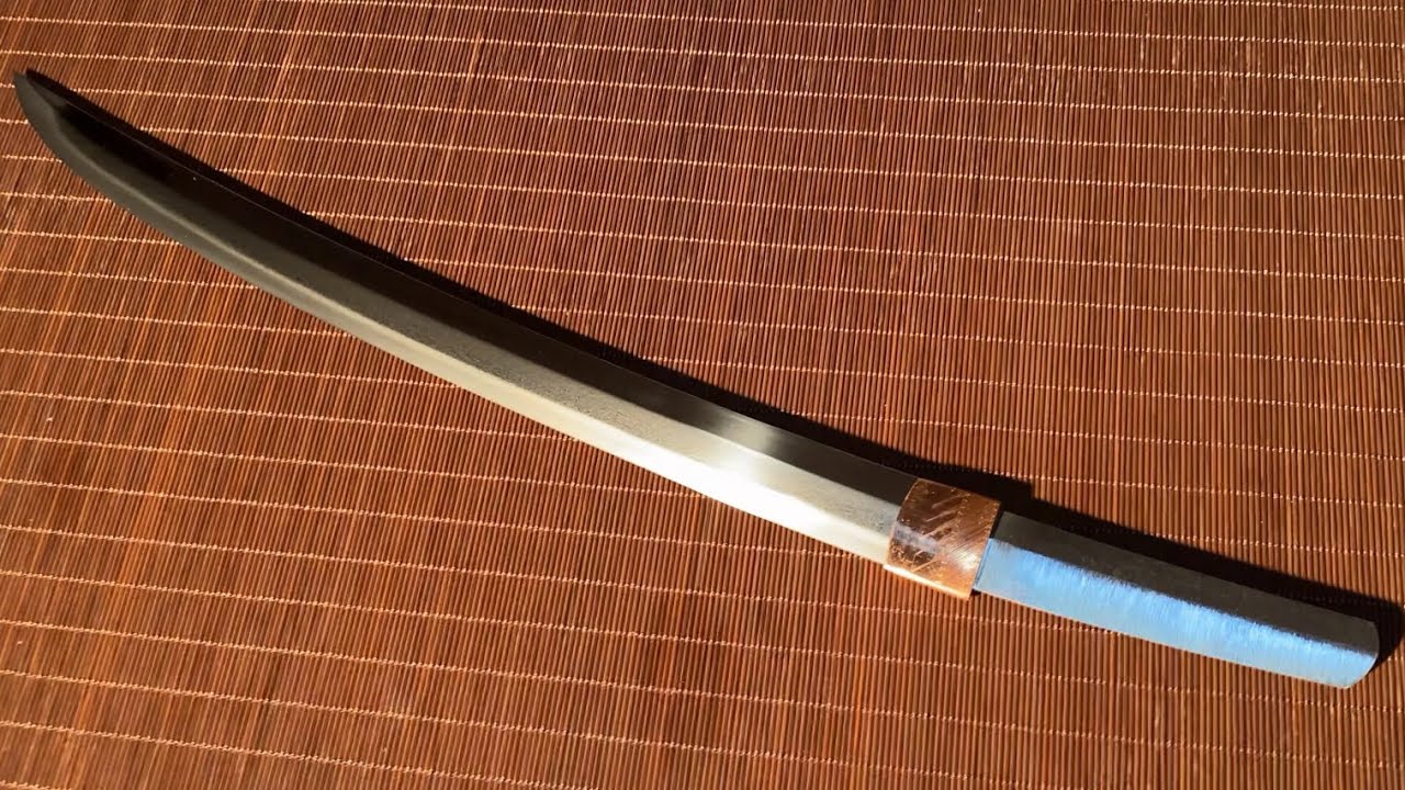 japanese sword Shobu Zukuri wakizashi Hand made yujo habaki Sashikomi ...