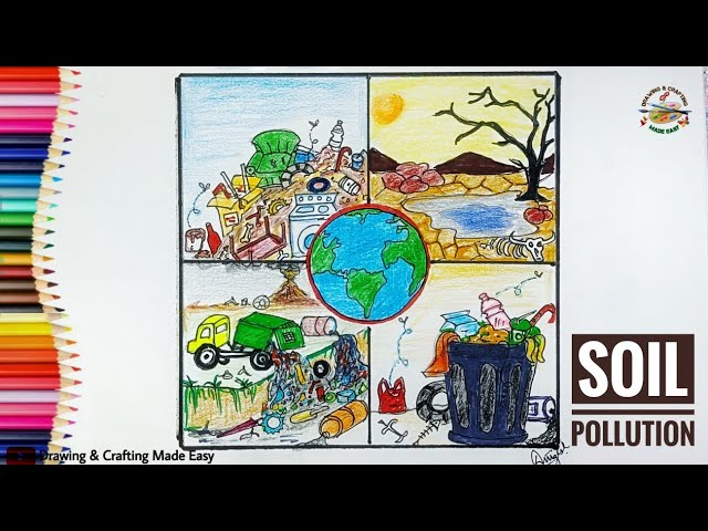 Land Pollution Pictures For Drawing