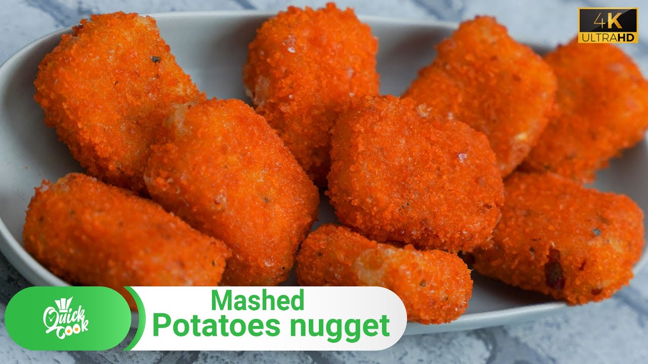 Mashed Potatoes nugget Easy recipe | Crispy Aloo Nuggets | potato ...