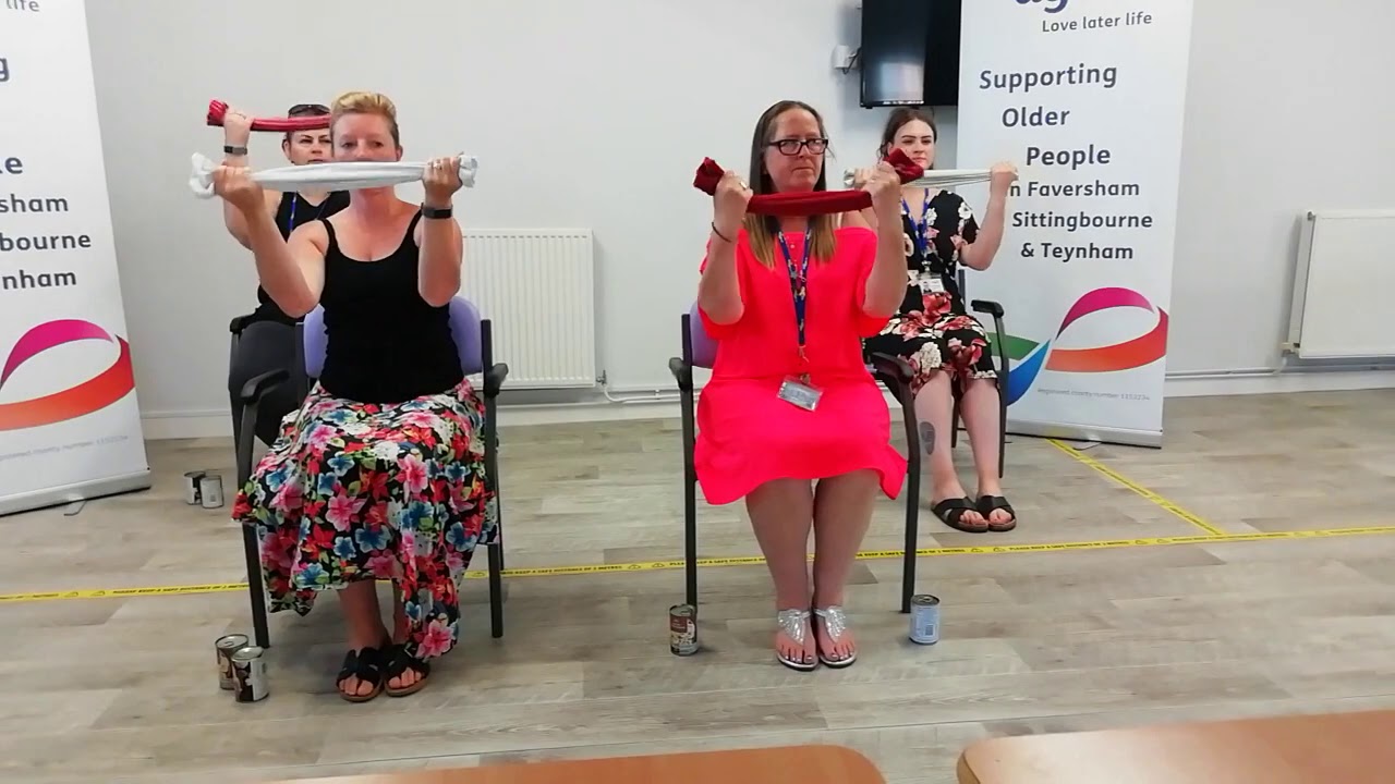 Armchair exercise tutorial 11 - YouTube