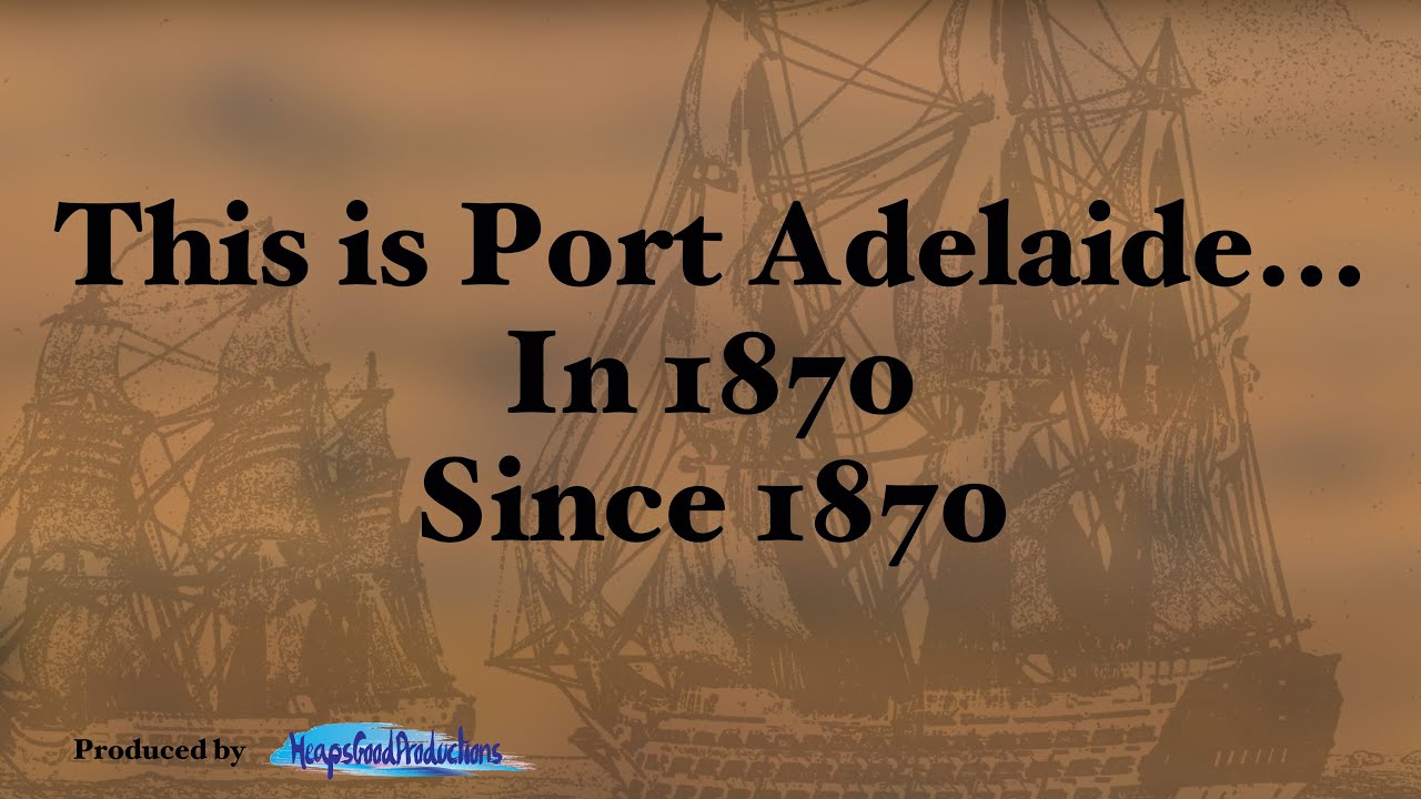 This is Port Adelaide... in 1870 - YouTube