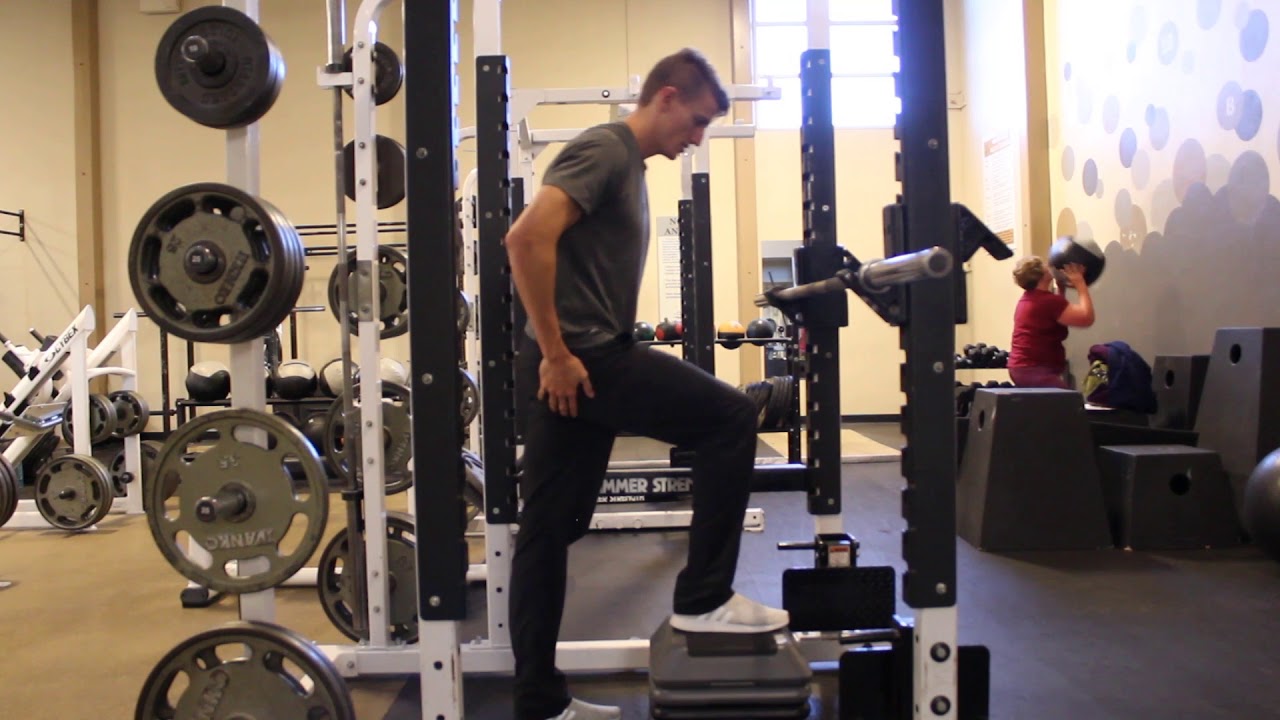 modified step up - YouTube