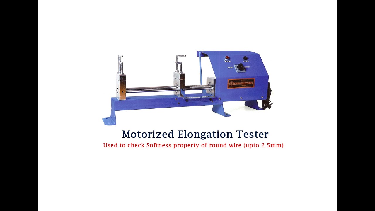 Motorized Elongation Tester : Testing Equipment - YouTube