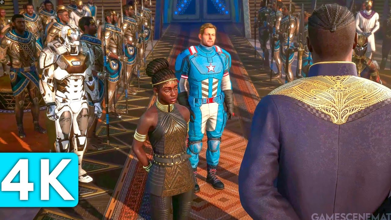 Shuri Becomes New Black Panther Queen Scene 4K ULTRA HD - Marvel's ...