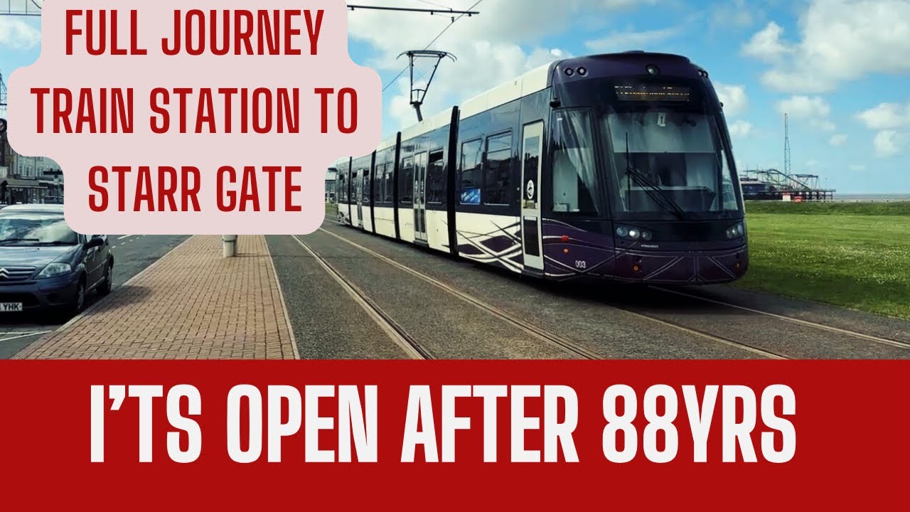 Blackpool new tram line OPEN. Full ride on the first Tram ride in 88 ...