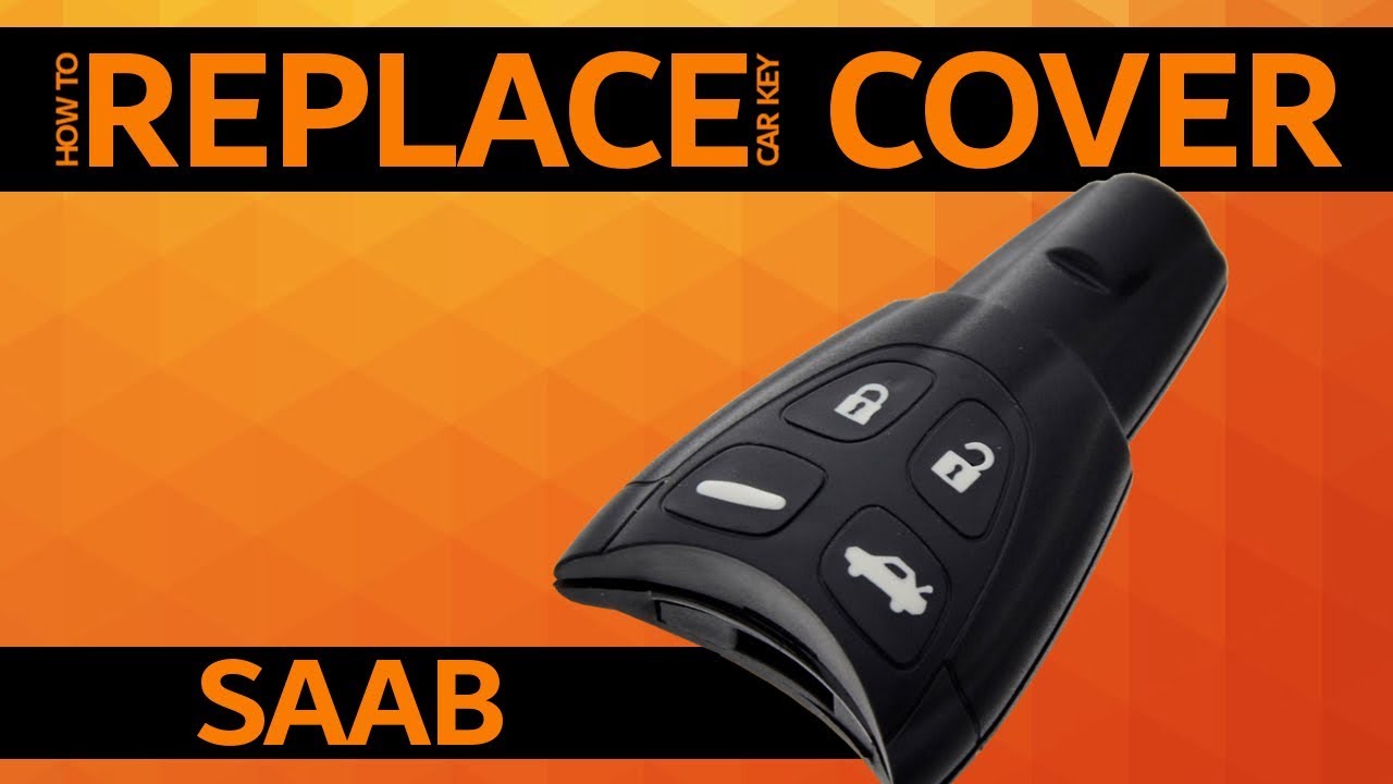 SAAB - How to replace car key cover - YouTube