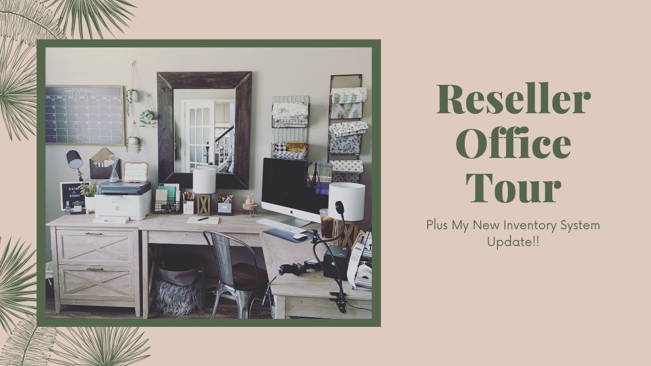 My Poshmark Reseller Office Tour +New Inventory System Orginization ...