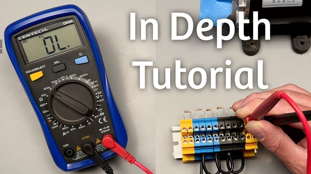 How to Use CEN-TECH CM300 9-Function Digital Multimeter (Full Tutorial ...