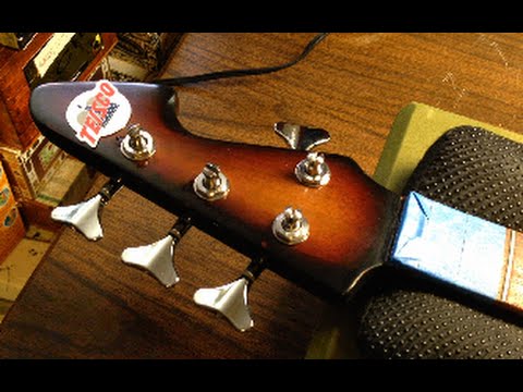 Vintage Teisco Bass Guitar Complete Restoration (Part 2) - YouTube