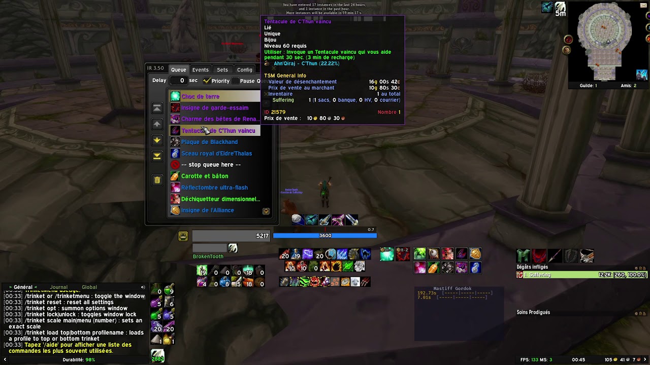 Tuto ItemRack - YouTube